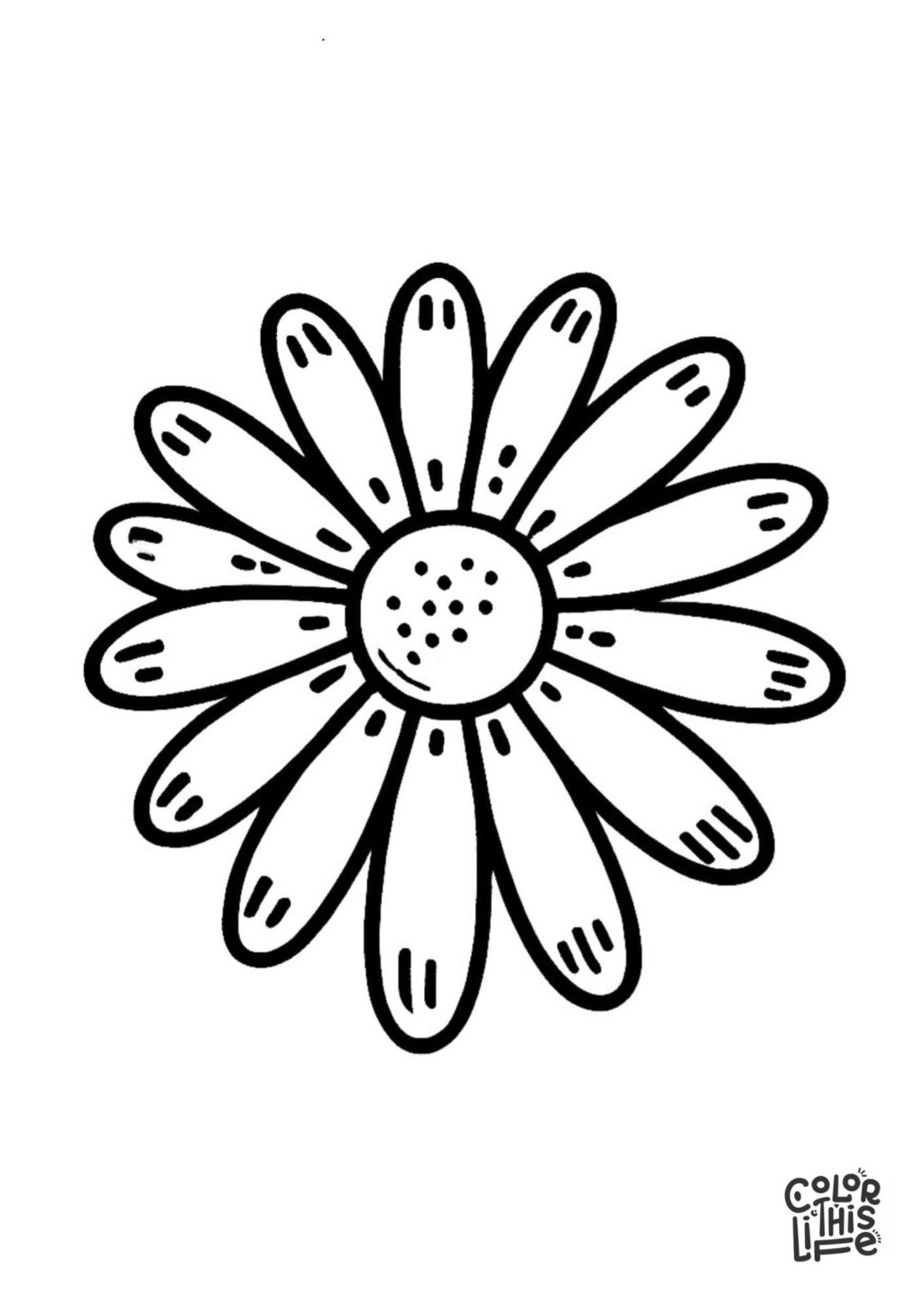 Free Printable Daisy Coloring Pages - Color This Life