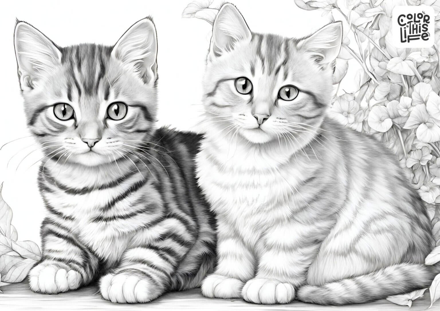 Tabby Cat Coloring Pages (Free Printable) - Color This Life