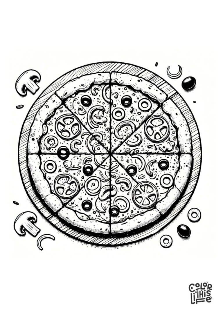 Free Printable Junk Food Coloring Pages - Color This Life