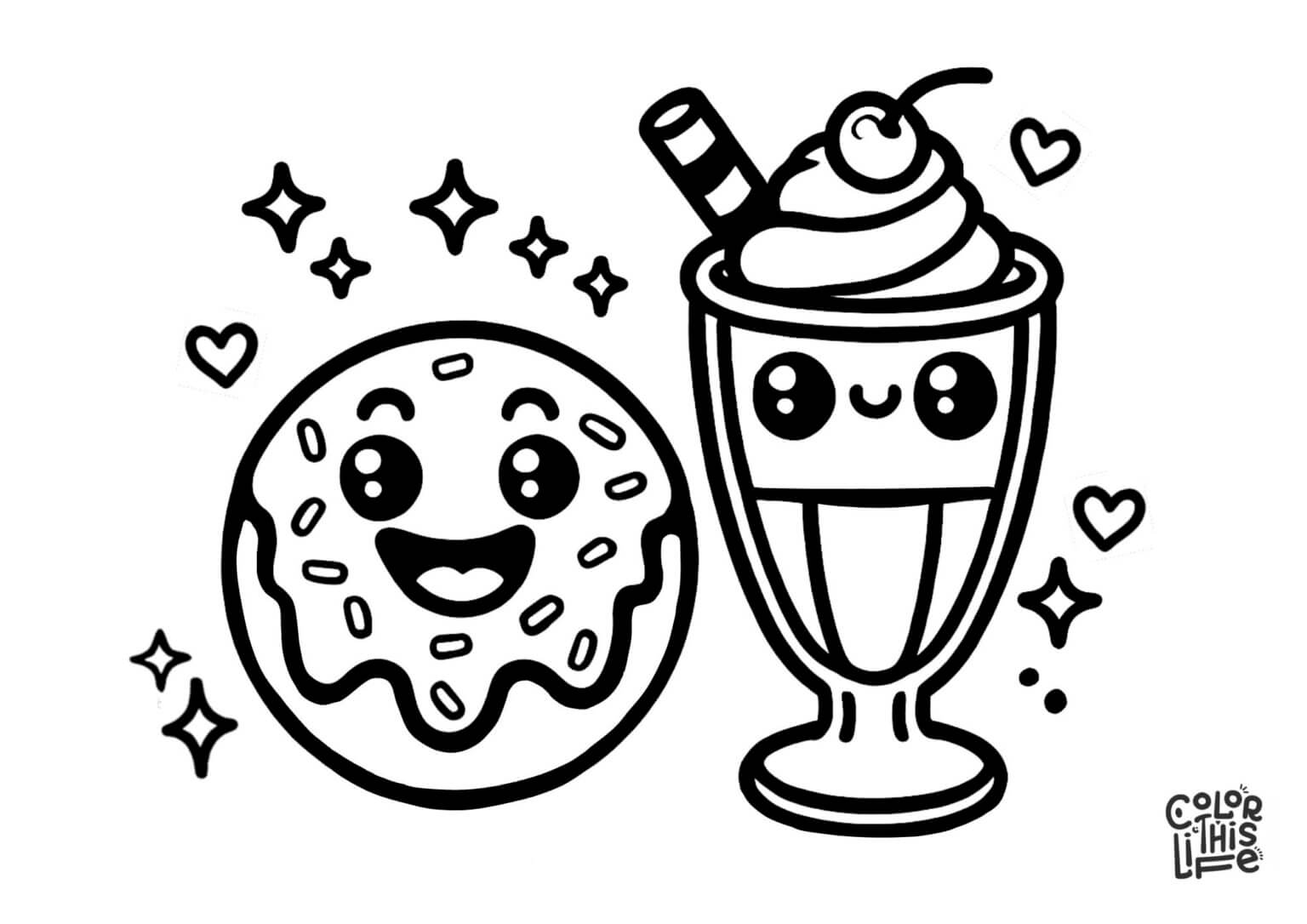 Food Coloring Pages for Kids (Free Printable)
