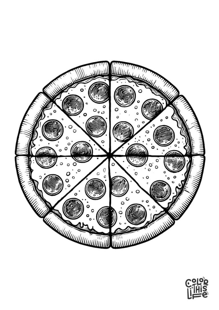 Free Printable Junk Food Coloring Pages - Color This Life