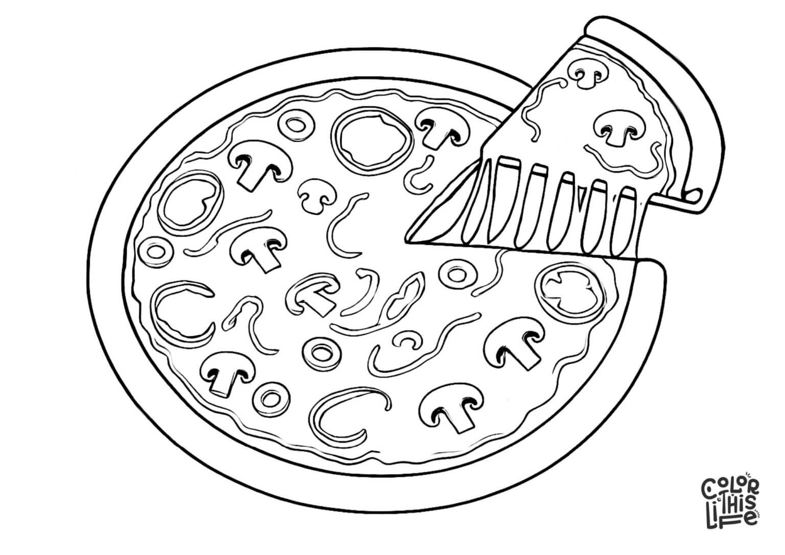 Free Printable Junk Food Coloring Pages - Color This Life