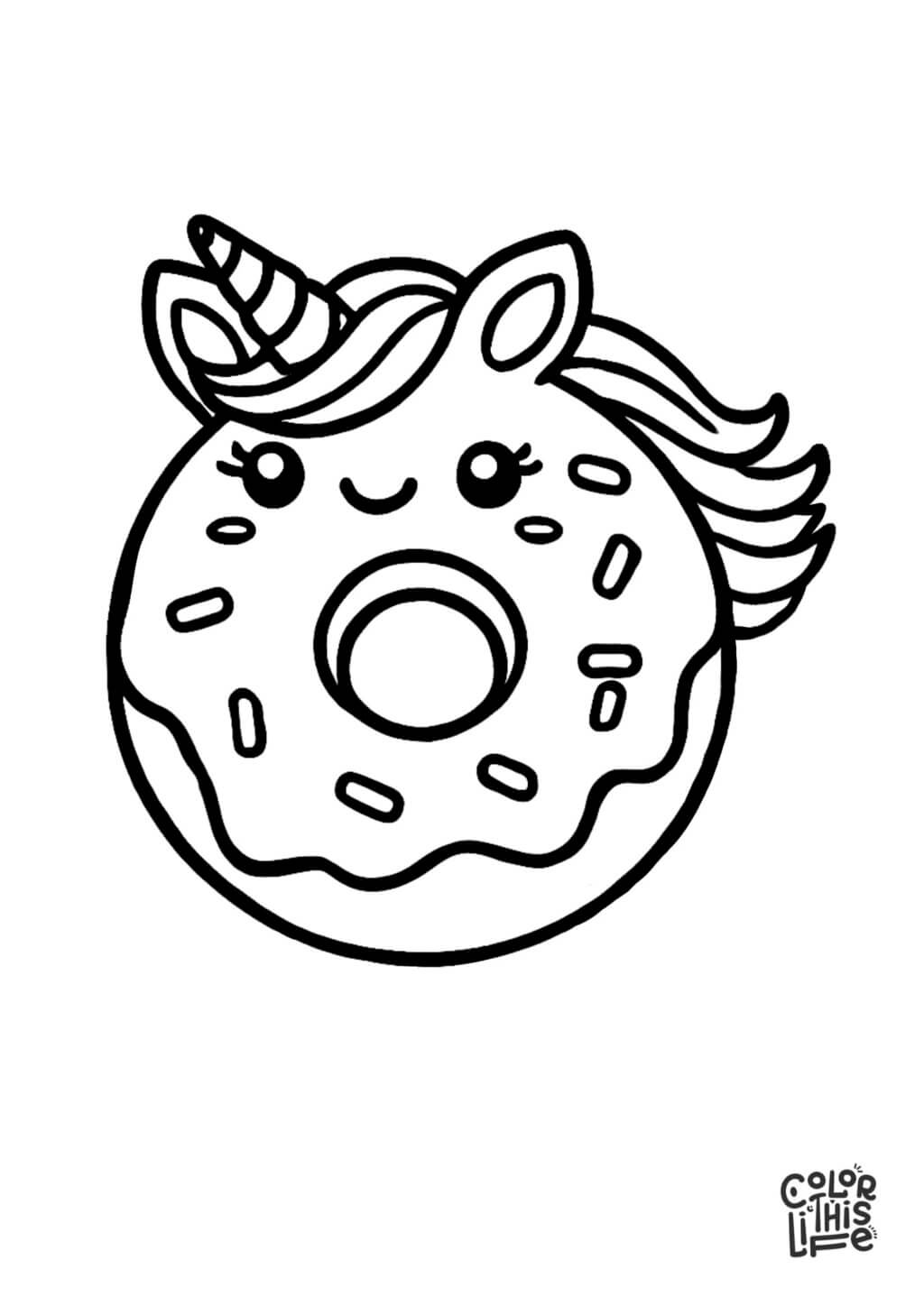 Cute Food Coloring Pages (Free Printable) - Color This Life
