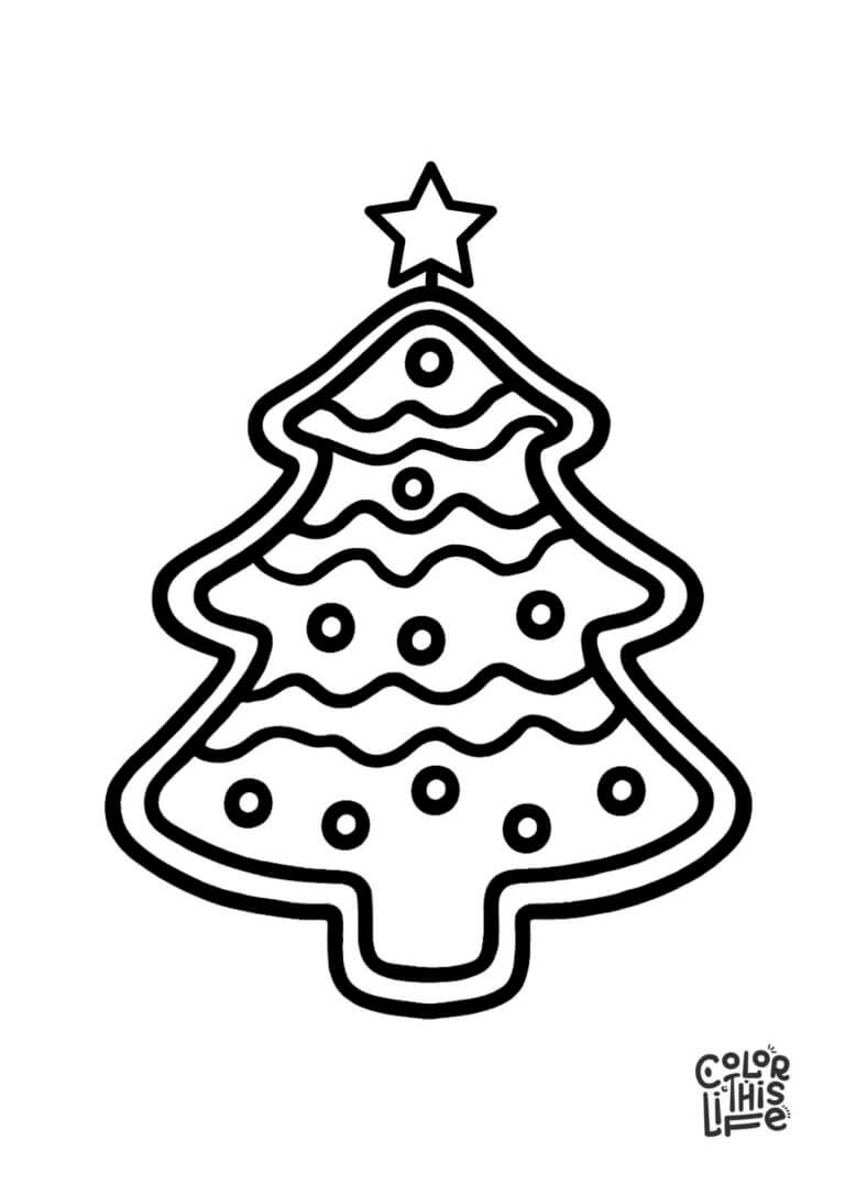 Easy Christmas Coloring Pages (Free Printable)
