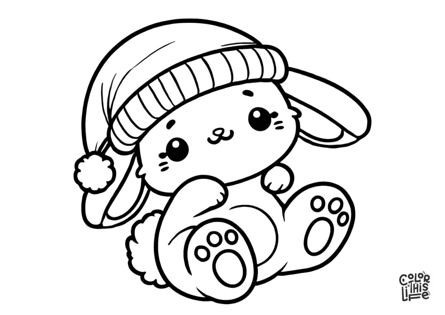 Free Printable Bunny Coloring Pages - Color This Life