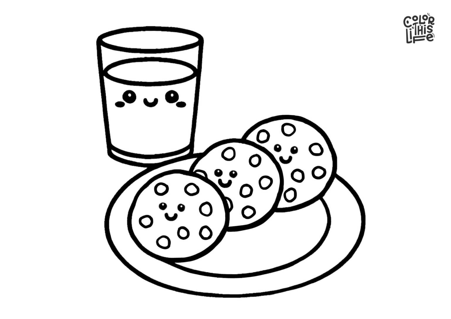 Cute Food Coloring Pages (Free Printable) - Color This Life