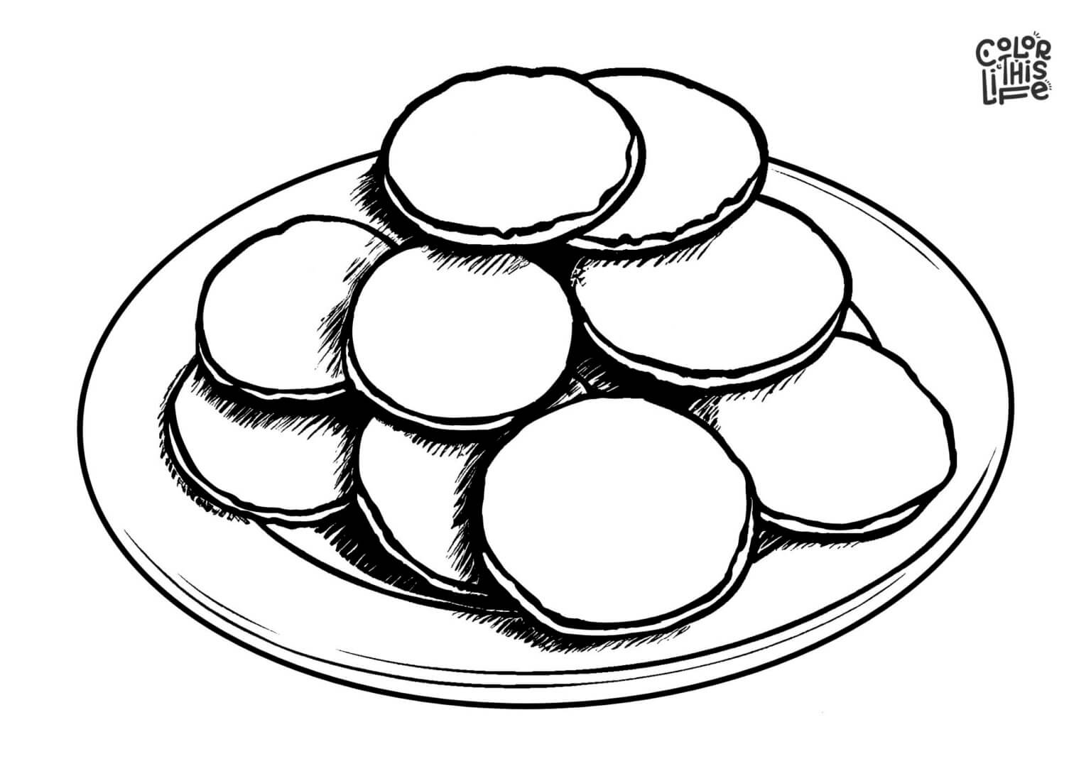 Milk and Oreo coloring page free printable - Color This Life