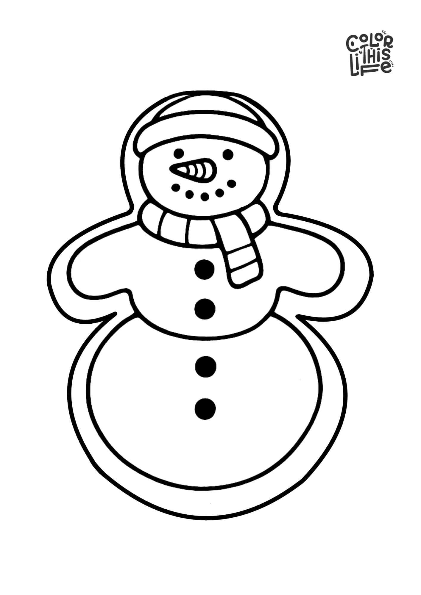 Easy Christmas Coloring Pages (Free Printable)