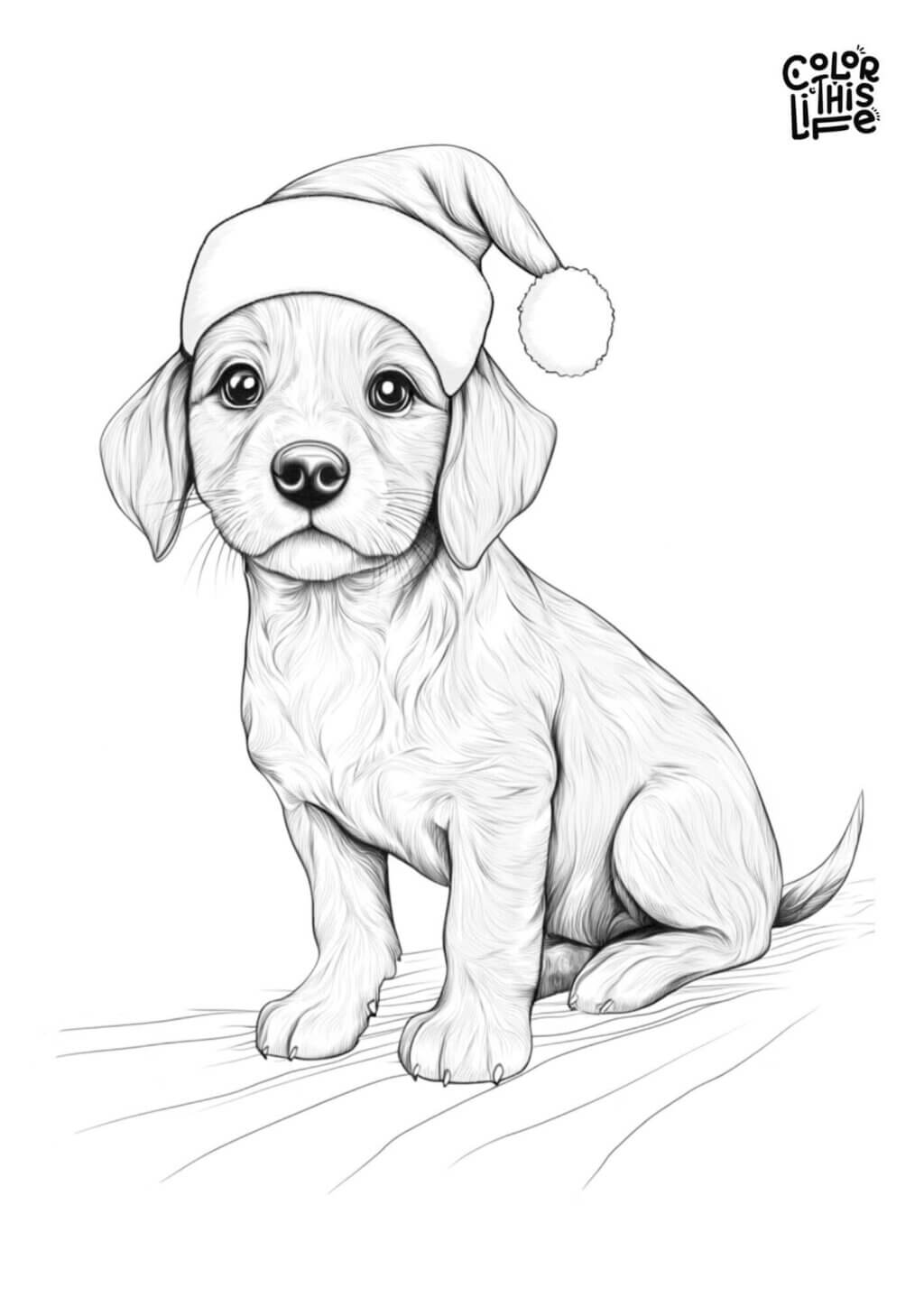 Free Printable Labrador Coloring Pages - Color This Life