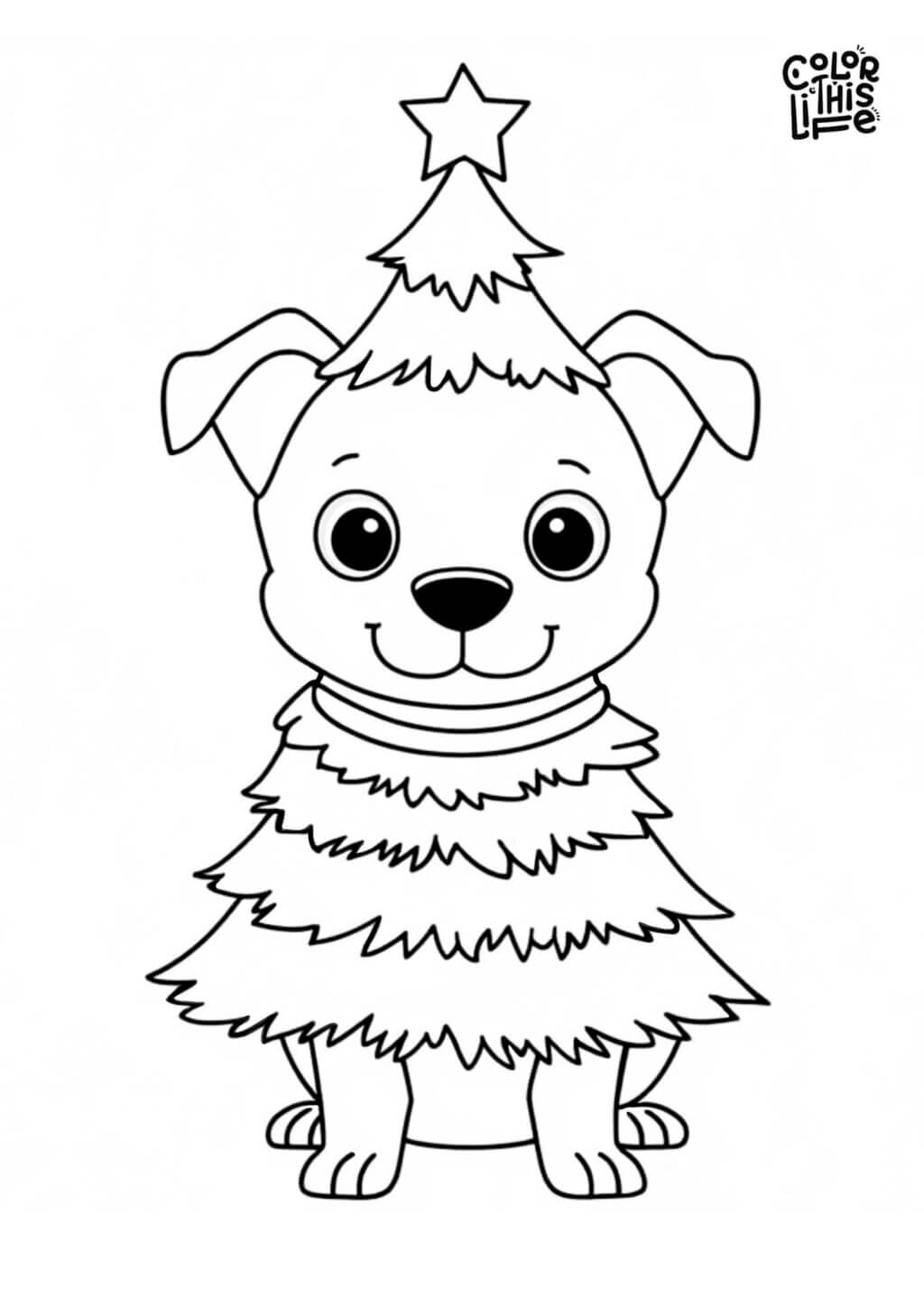Christmas Animal Coloring Pages (Free Printable)