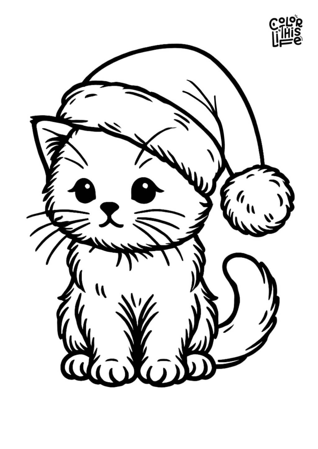 Christmas Animal Coloring Pages (Free Printable)
