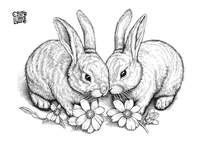 Spring Animal Coloring Pages (Free Printable)