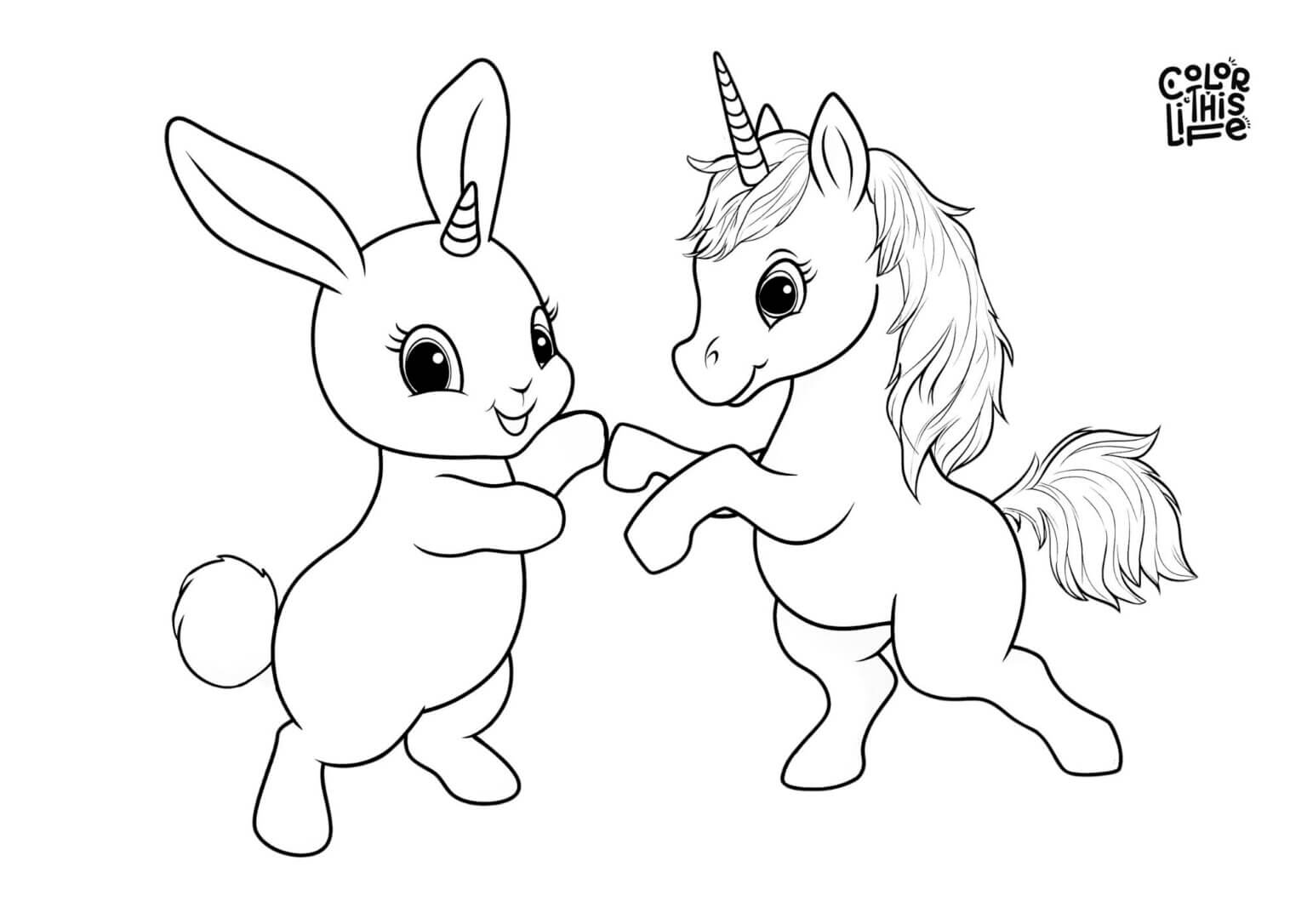 Cute Animal Coloring Pages (Free Printable)