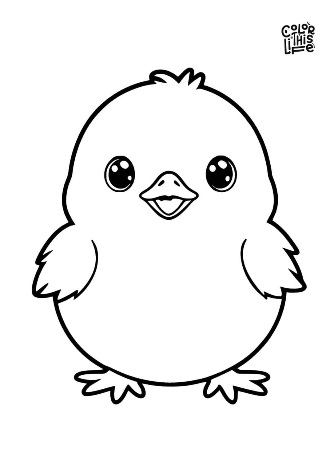 Free Printable Chick Coloring Pages - Color This Life