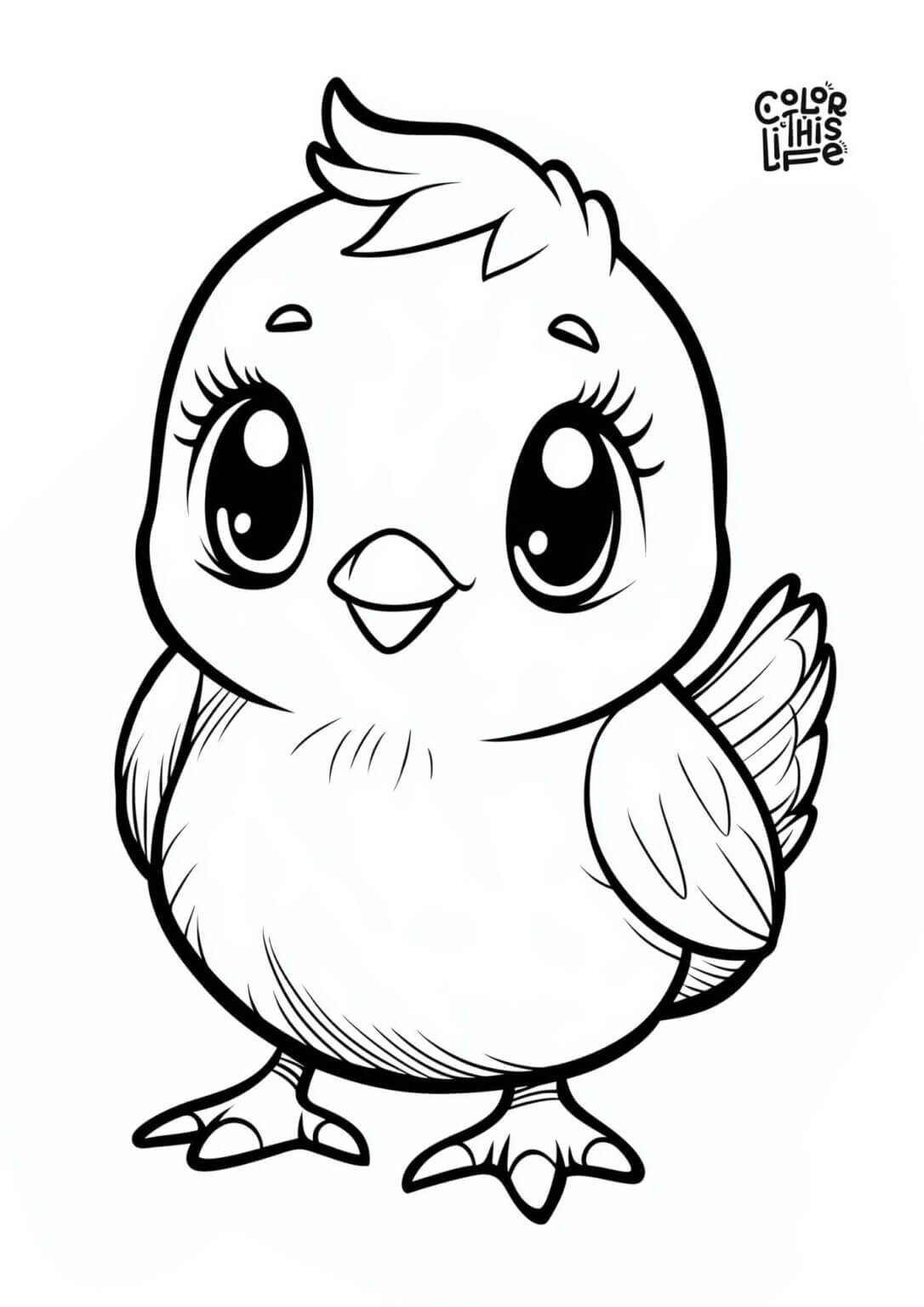Free Printable Chick Coloring Pages - Color This Life