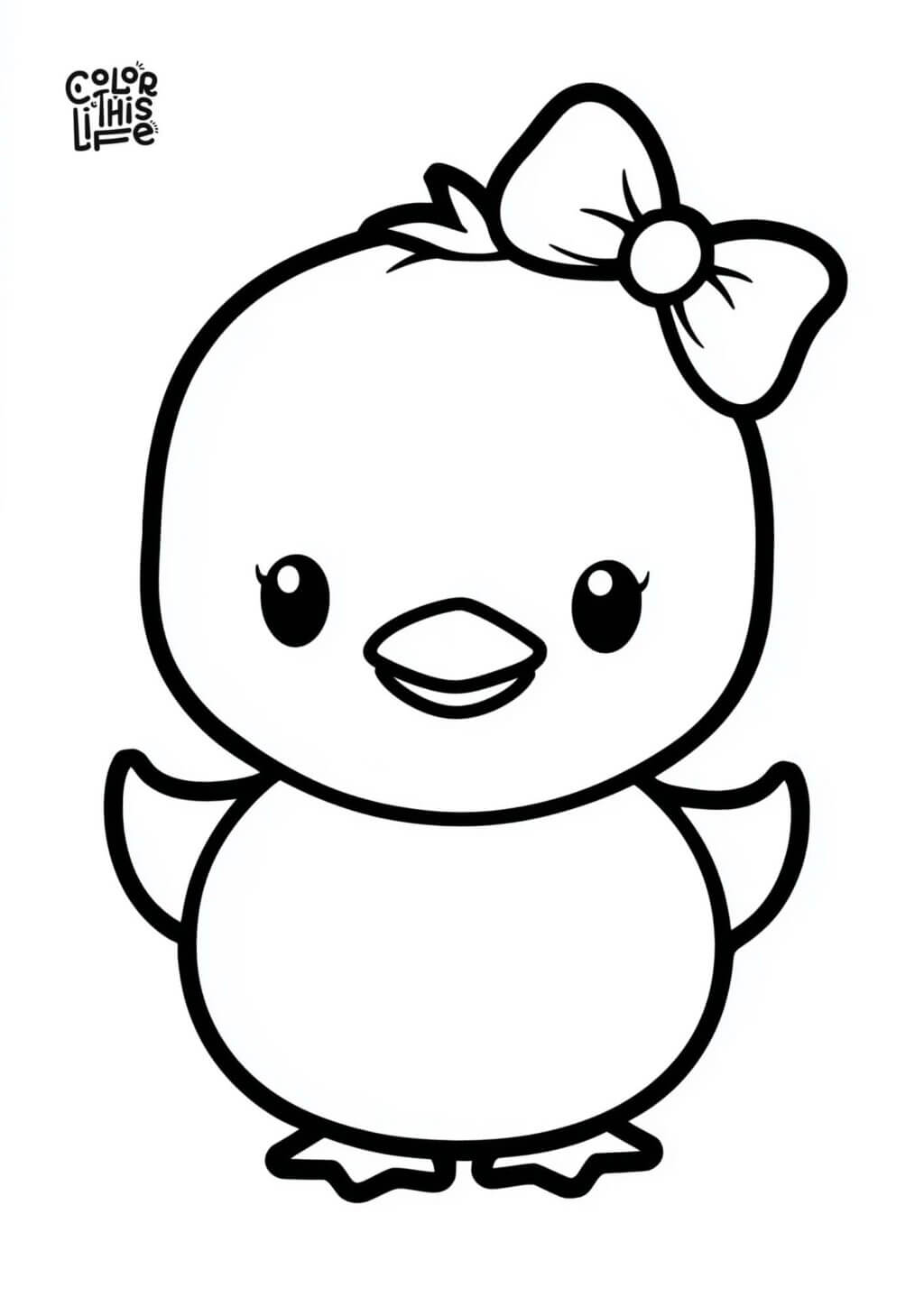 Easy Cute Coloring Pages (Free Printable)