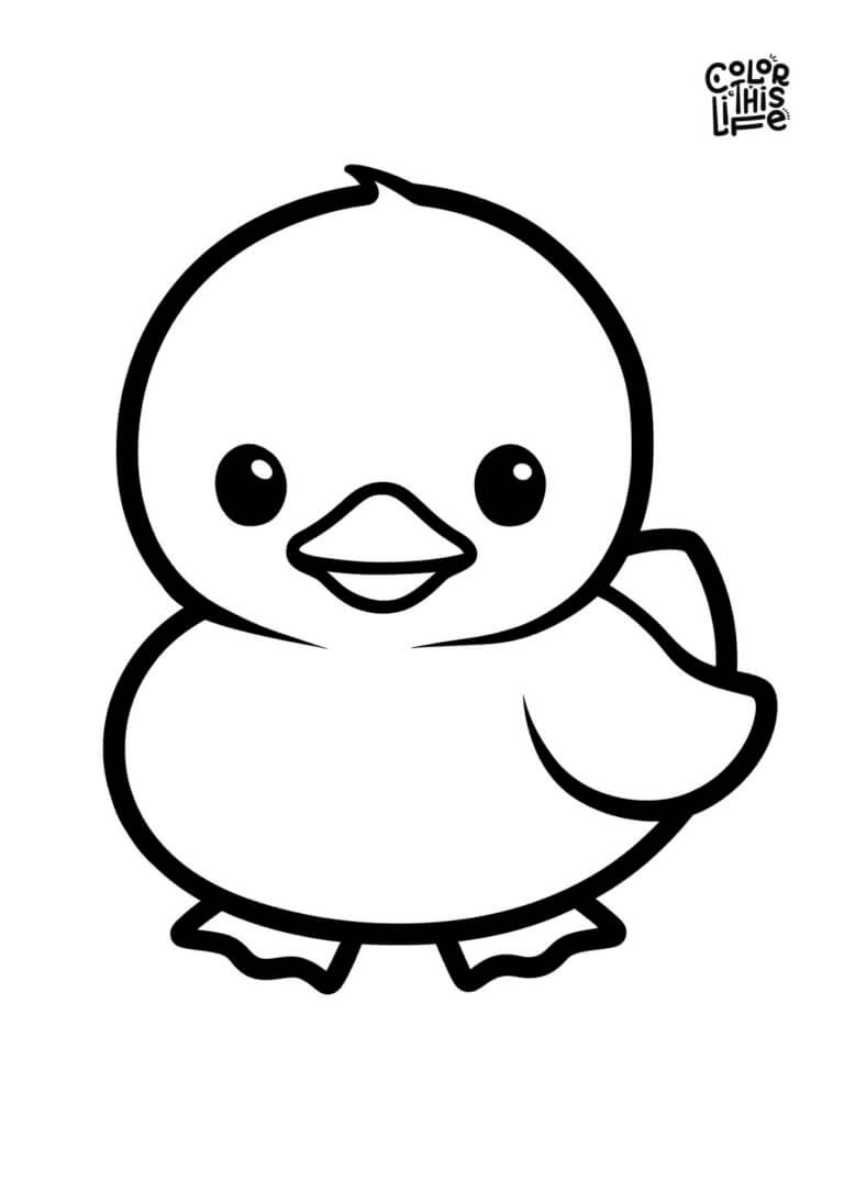 Free Printable Duck Coloring Pages - Color This Life